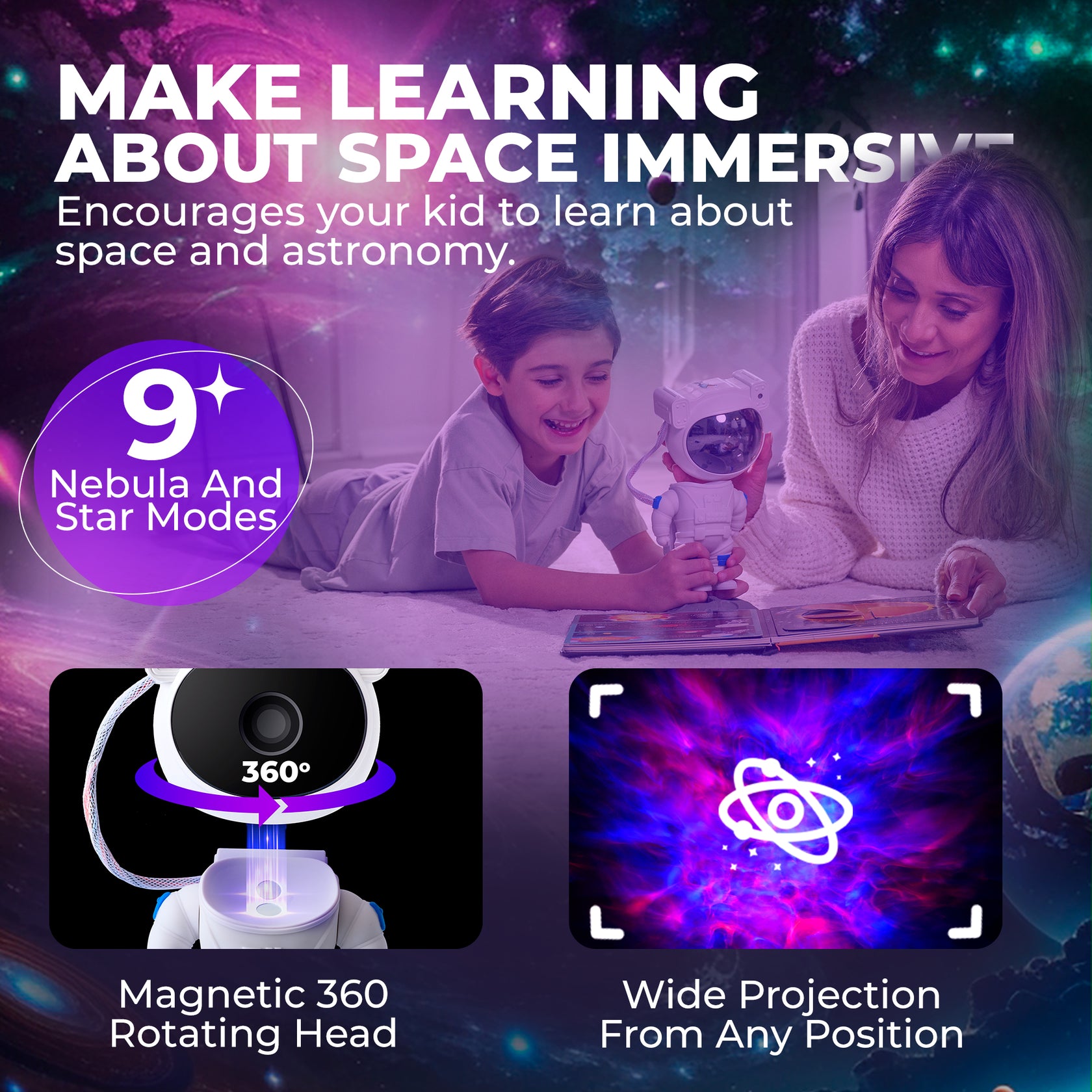 Mind-Glowing Astronaut Light Projector - Explore The Galaxy